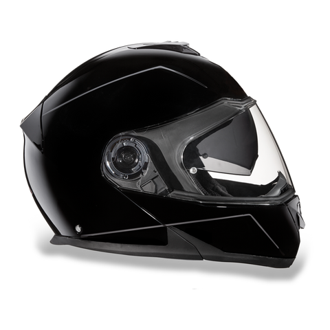 Mens Motorcycle Shiny Gloss Blk Dot approved Daytona Shadow Helmet Bik ...